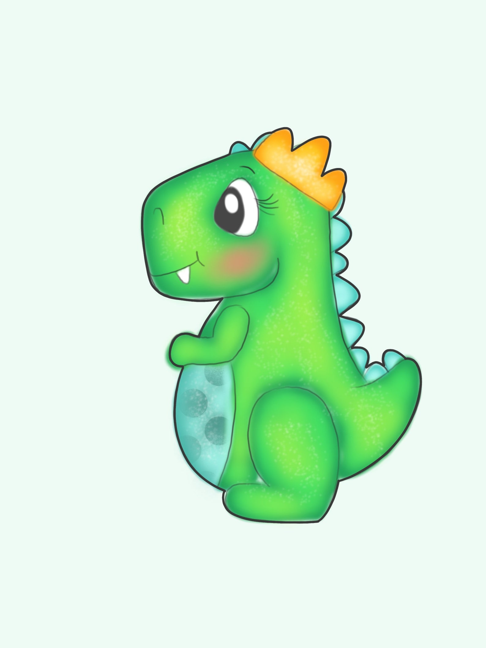 Hector Dino With Crown Cookie Cutter - Etsy