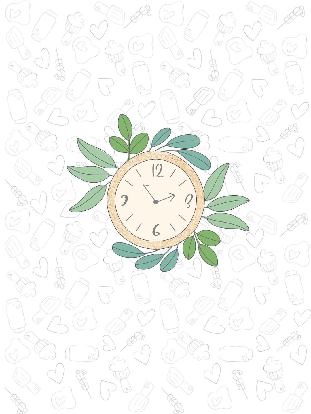 Greenery Clock - Etsy