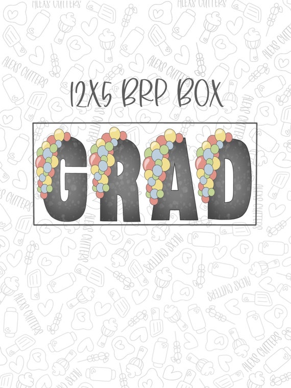 Balloon Garland GRAD LETTER 12x5 Brp 4 Piece Set 4 Inch - Etsy