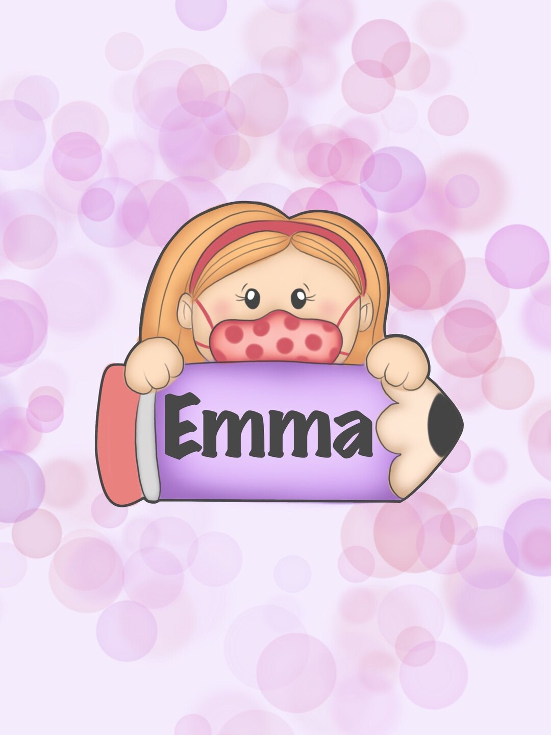 Emma Girl Pencil Cookie Cutter - Etsy