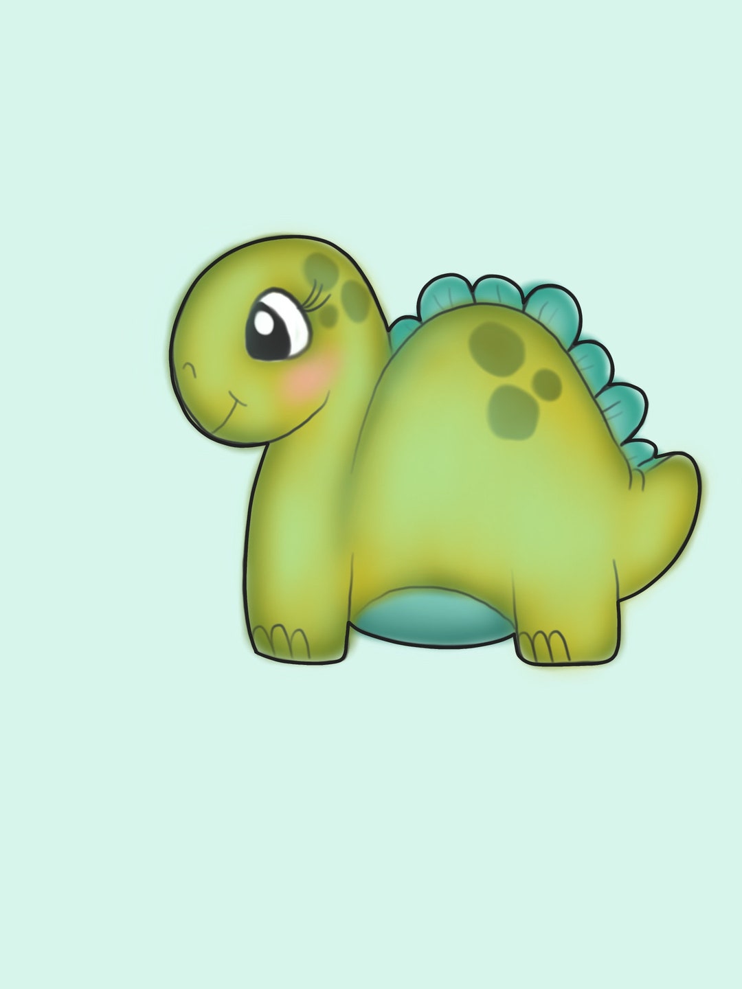 Mini Chubby Dino Cookie Cutter - Etsy