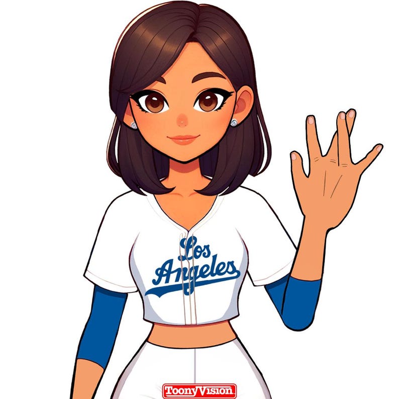 Girls Hand Sign Animated Cartoons | LA Hand Sign of YOU in Cartoonized ...