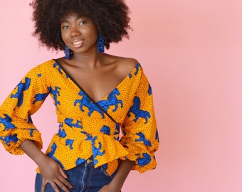African Print Top - Etsy