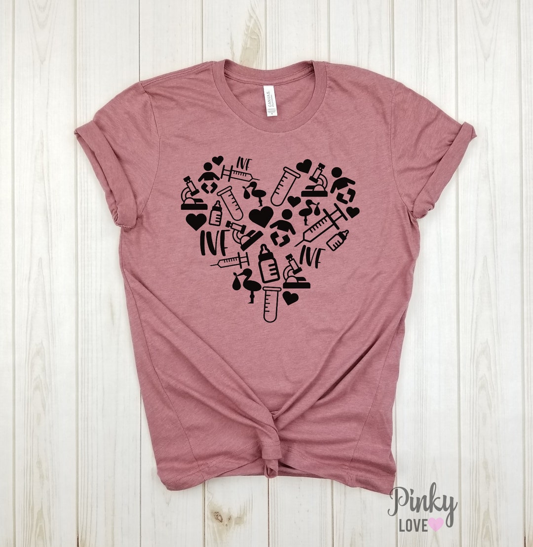IVF Heart - Unisex Shirt | Ivf Shirt | IVF Mom Shirt | IVF Tshirt ...