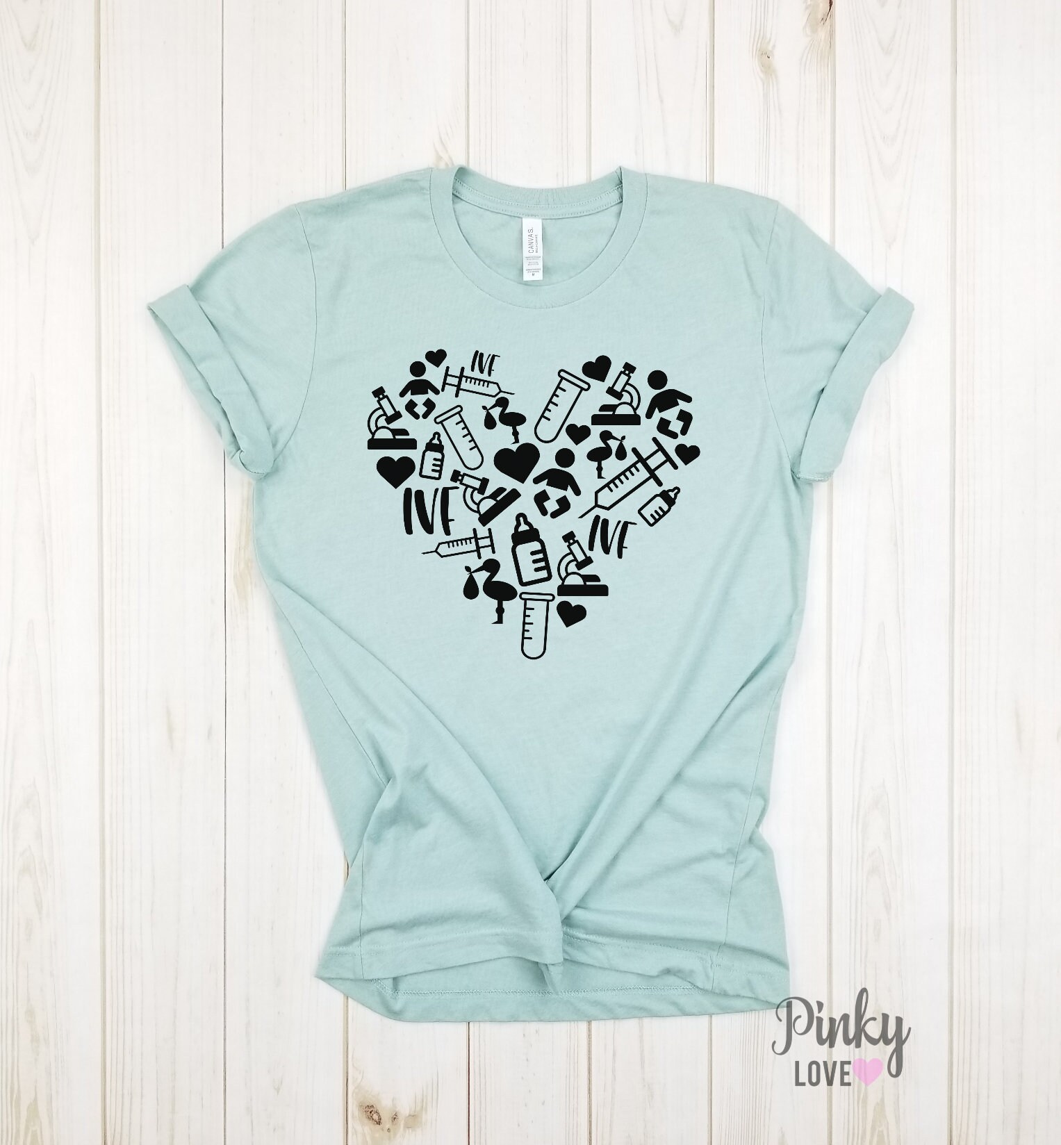 IVF heart unisex shirt ivf shirt IVF mom shirt IVF | Etsy