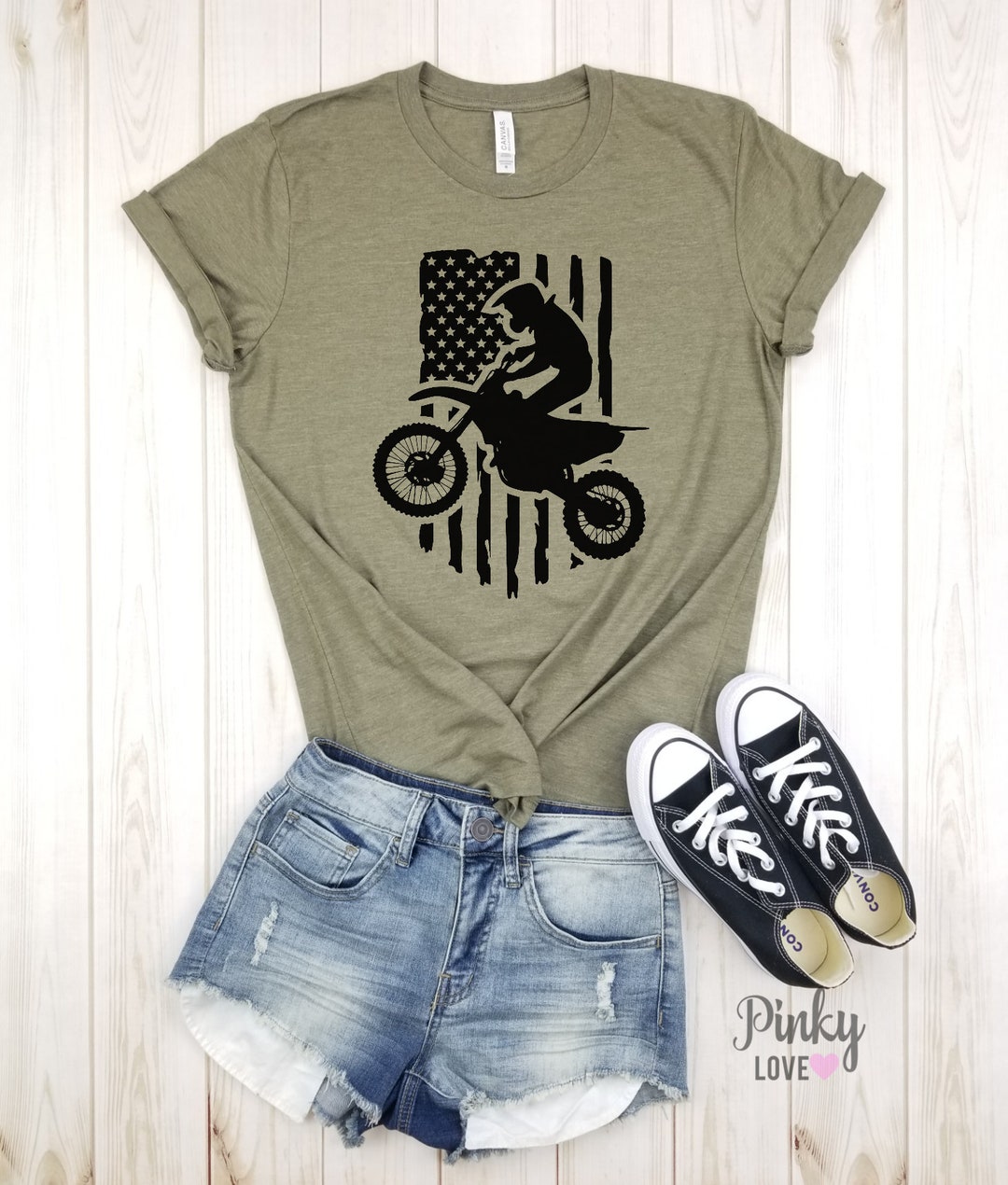 Motocross Flag - Unisex Shirt | Dirt Track Shirt | Moto Mom Shirt ...