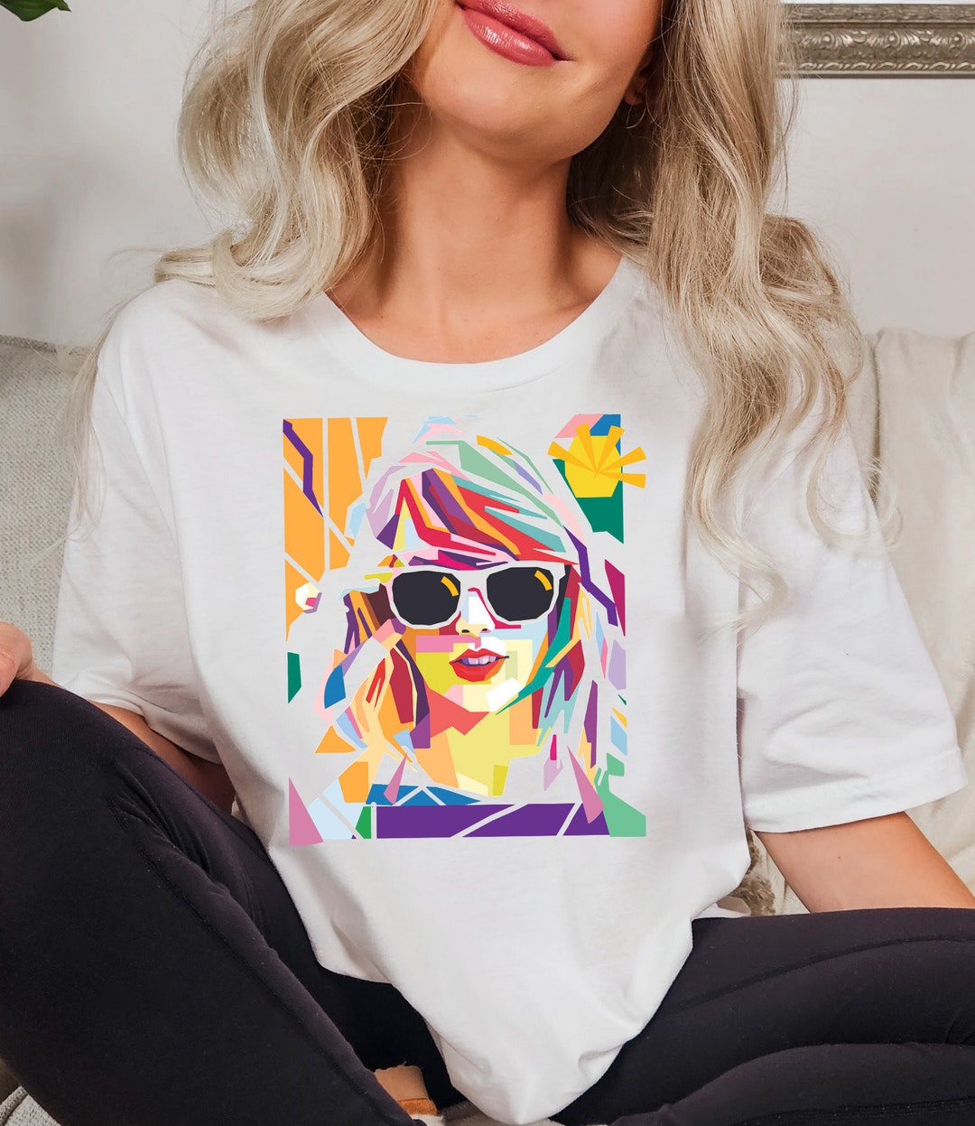 Taylor Mosaic Unisex Shirt, Eras Merch, Flipping the Bird T-shirt ...