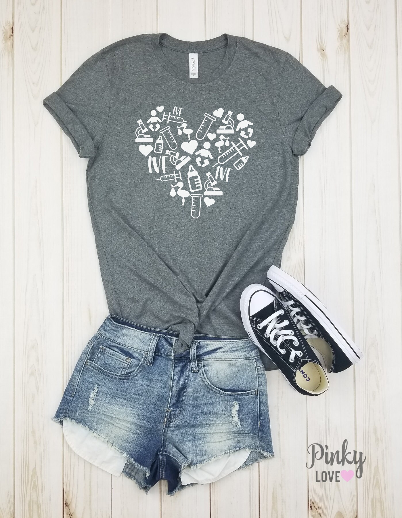 IVF Heart white Unisex Shirt Ivf Shirt IVF Shirt IVF - Etsy