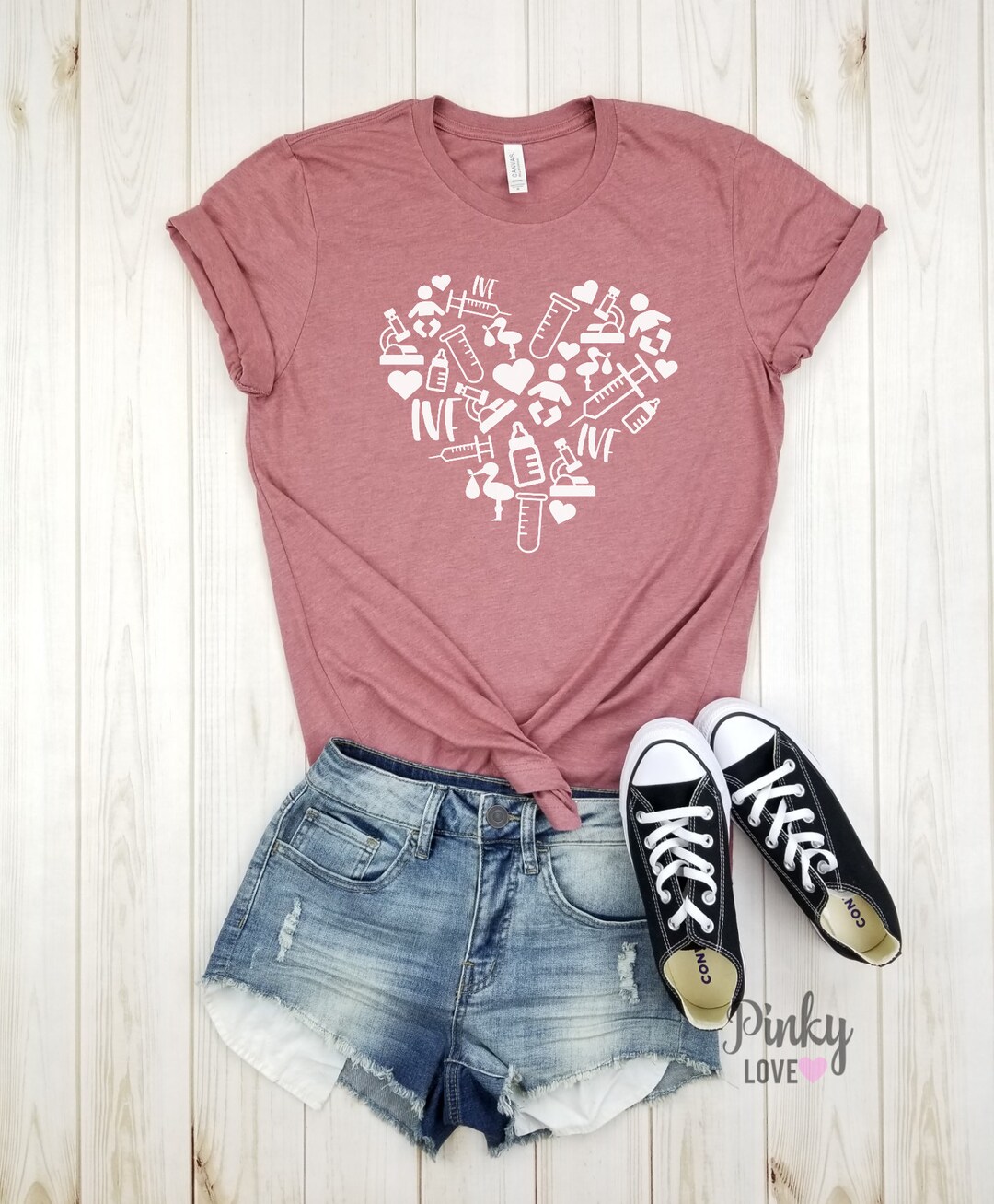 IVF Heart (white) - Unisex Shirt | Ivf Shirt | IVF Shirt | IVF Tshirt ...