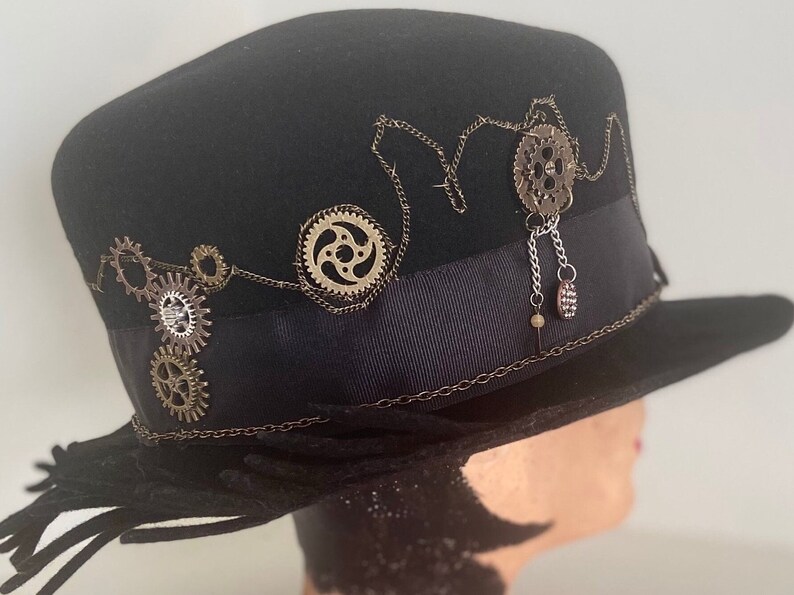 Steampunk Top Hat With Gears. - Etsy