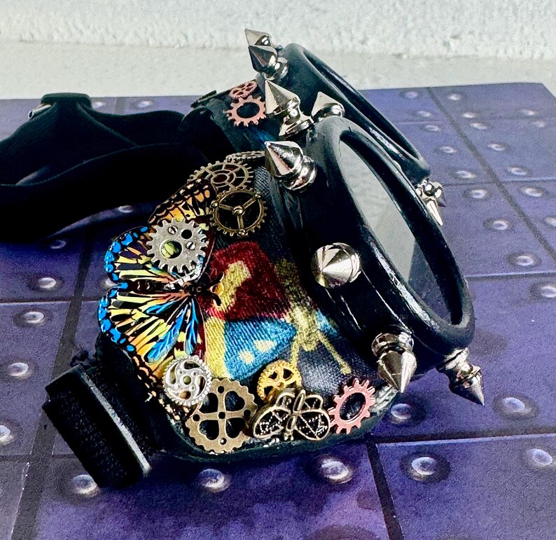Spiked Steampunk Goggles With Butterfly Accents. - Etsy