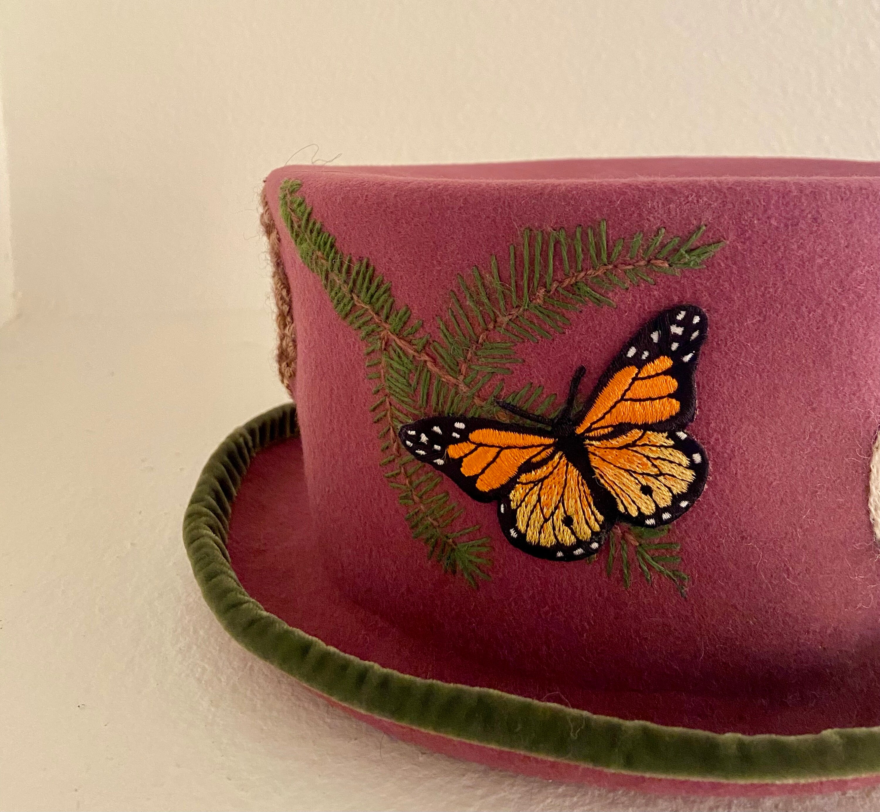 Raspberry Moon Felt Hat - Etsy