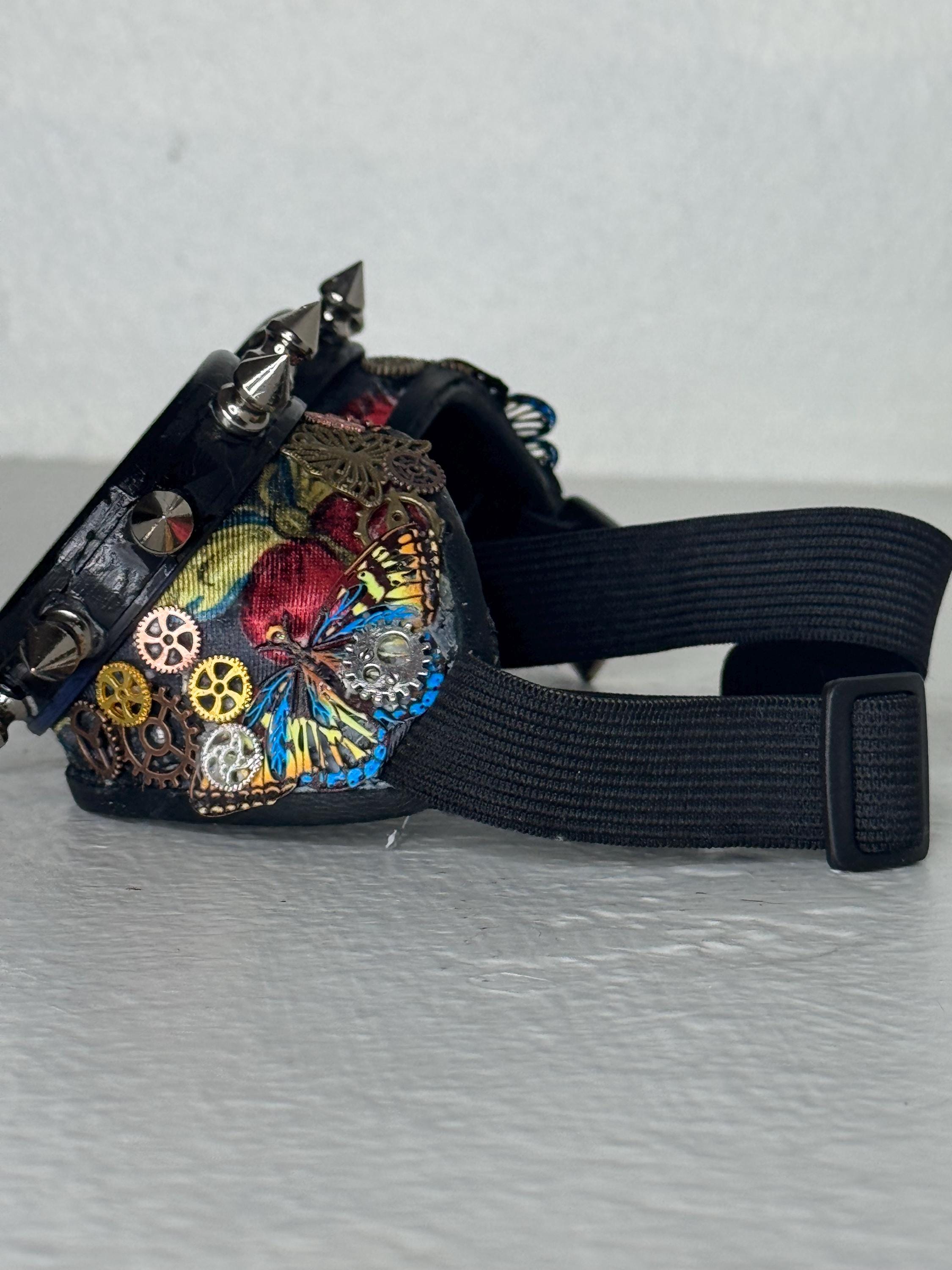 Spiked Steampunk Goggles With Butterfly Accents. - Etsy