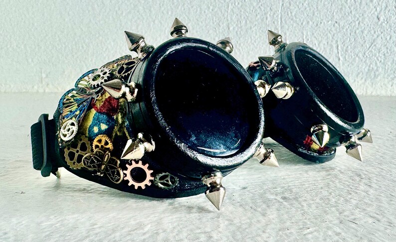 Spiked Steampunk Goggles With Butterfly Accents. - Etsy
