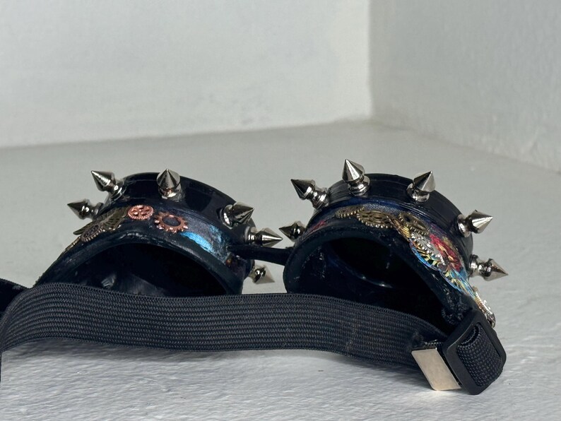 Spiked Steampunk Goggles With Butterfly Accents. - Etsy