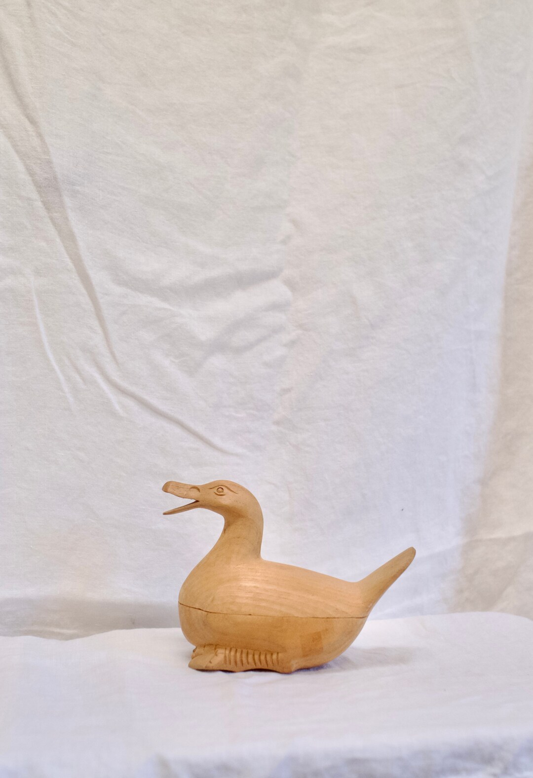 Vintage Handmade Wooden Duck Box - Etsy