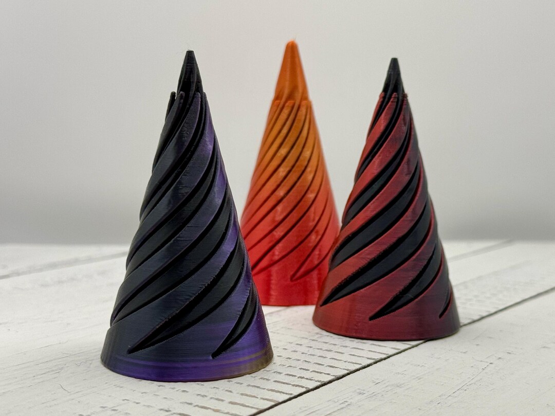 3D Printed Passthrough Spiral Fidget Toy - Unique Stress Relief Sensory ...