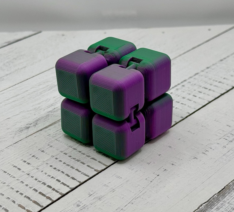 3D Printed Infinity Cube Fidget Toy - Durable Stress Relief Sensory ...