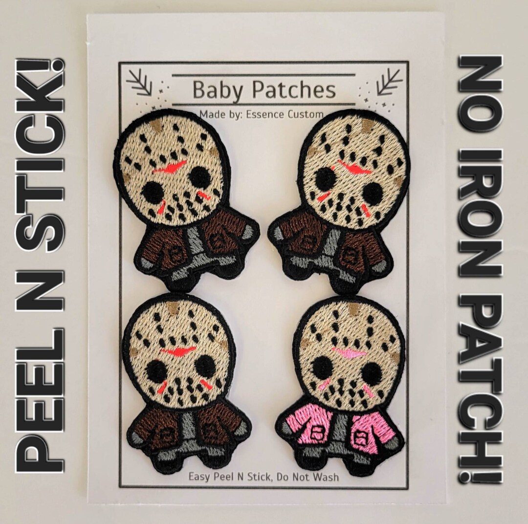 Jason Friday the 13th Baby Patch: Peel and Stick Embroidery (4-pack) - Etsy