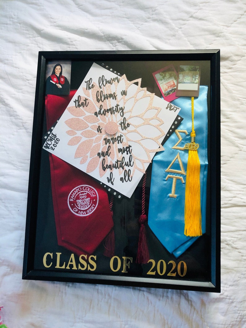 Graduation Shadow Box High School Graduate College - Etsy