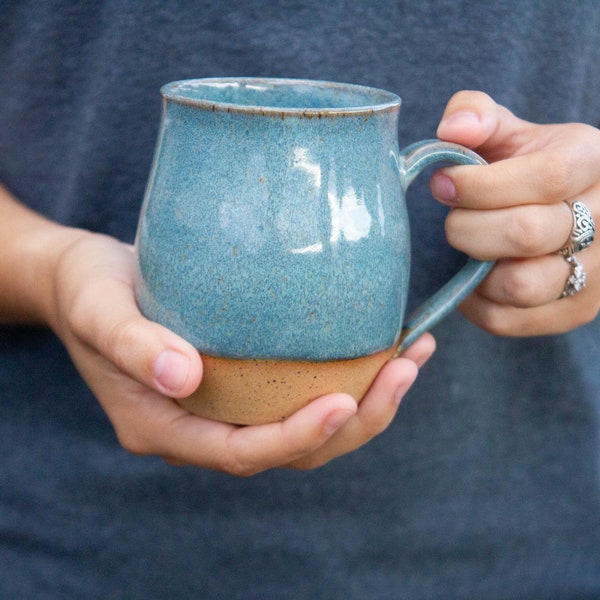 Blue Pottery Mugs - Etsy
