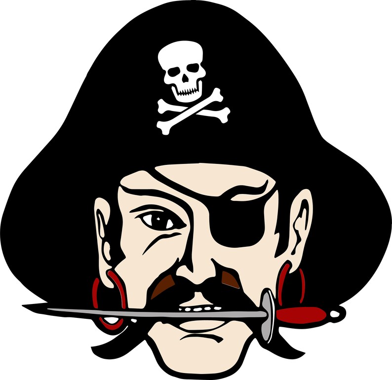 Pirate SVG Pirate Cricut Cut Files Silhouette. Pirate | Etsy