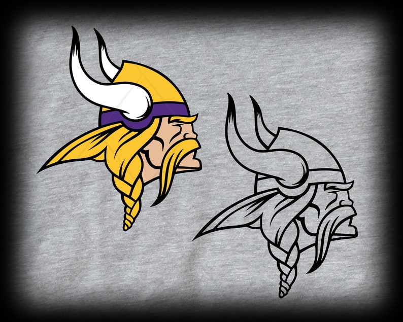 Viking SVG High School Mascot School Spirit Viking Head | Etsy