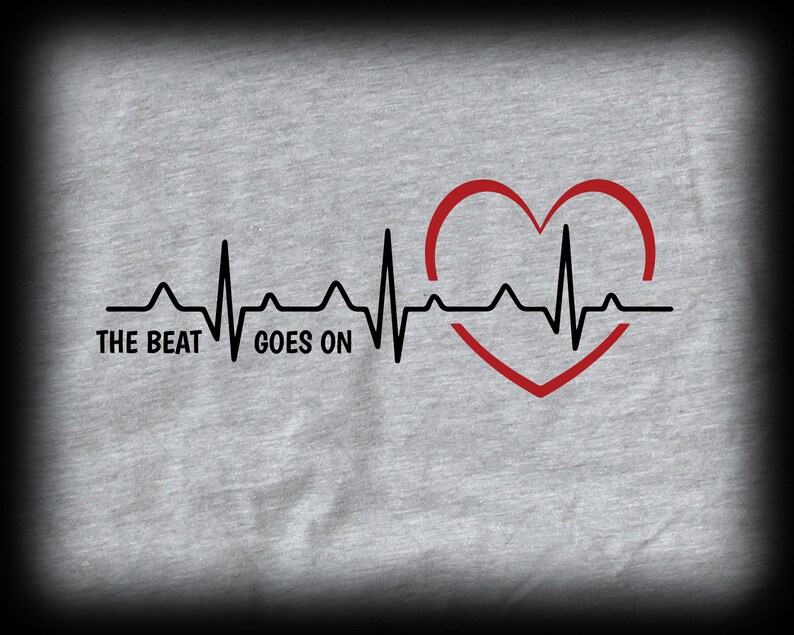 Heart Pulse SVG Beat goes on svg pulse svg Cricut Cut | Etsy