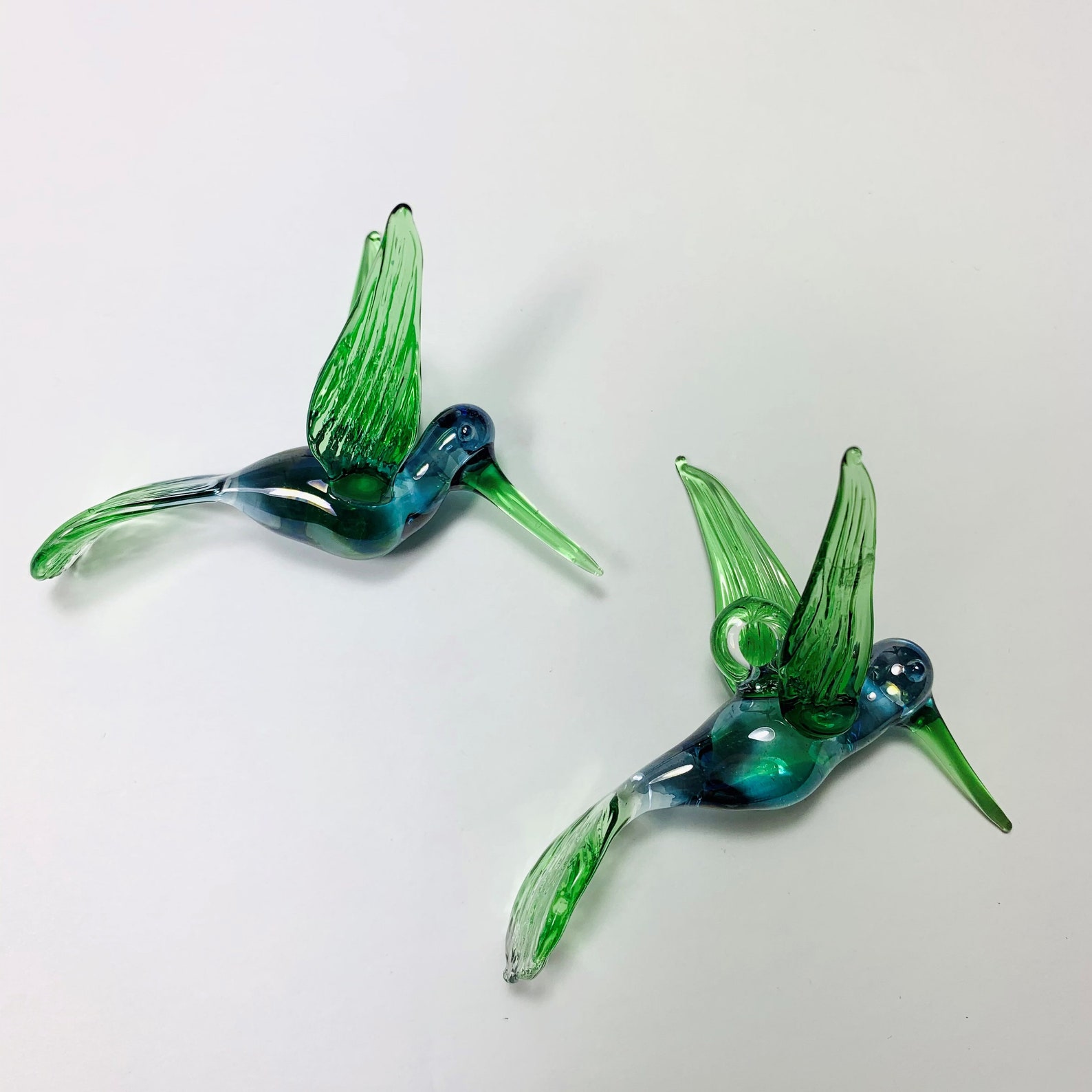 Blown Glass Ornament Small Hummingbird | Etsy