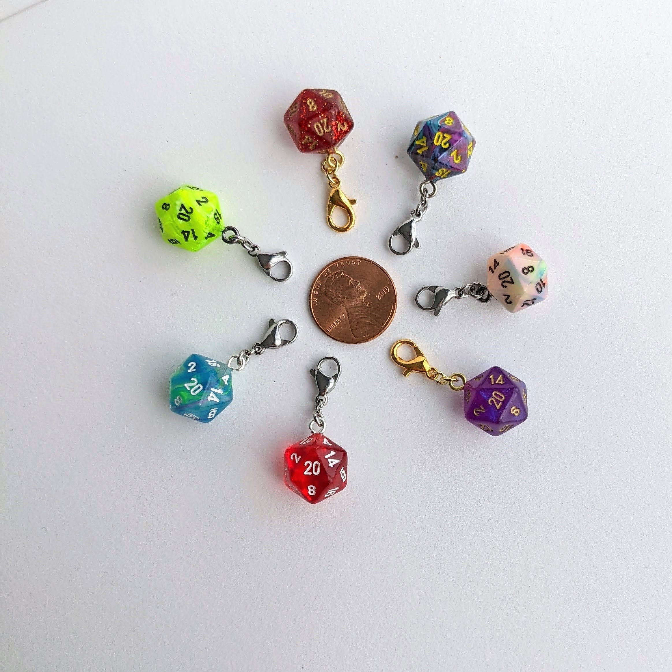 Mini Chessex D20 Charms - Etsy
