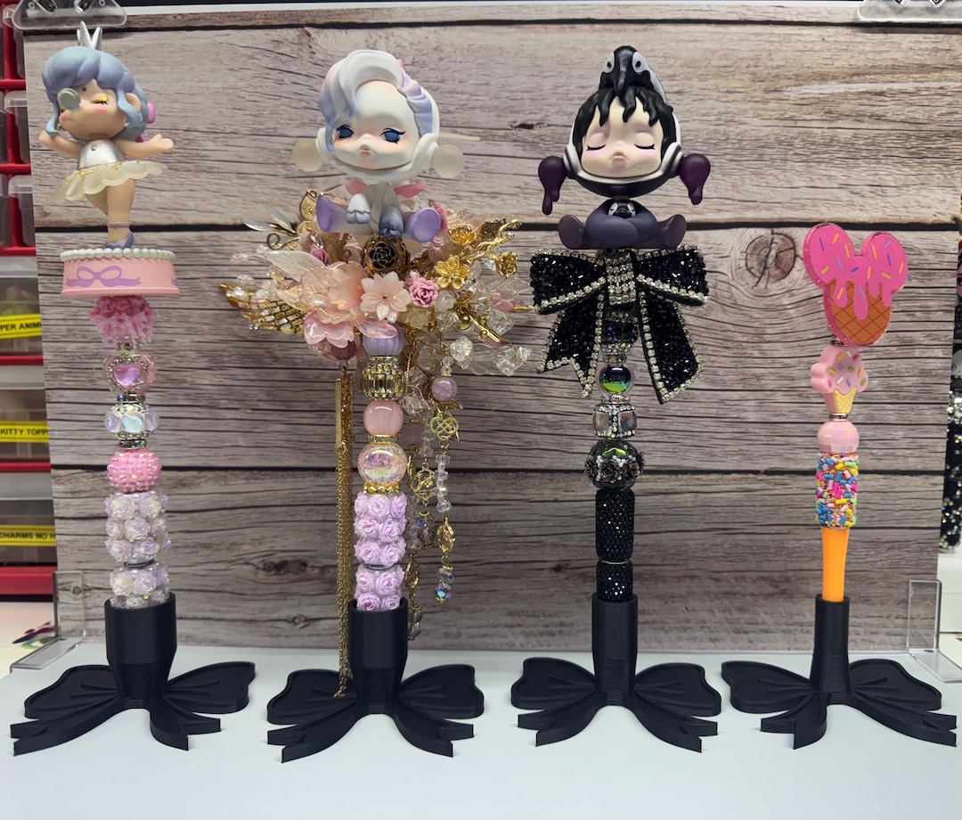 Single Pen Holder, Bow Pen Display for Thick Beaded Pens - Etsy