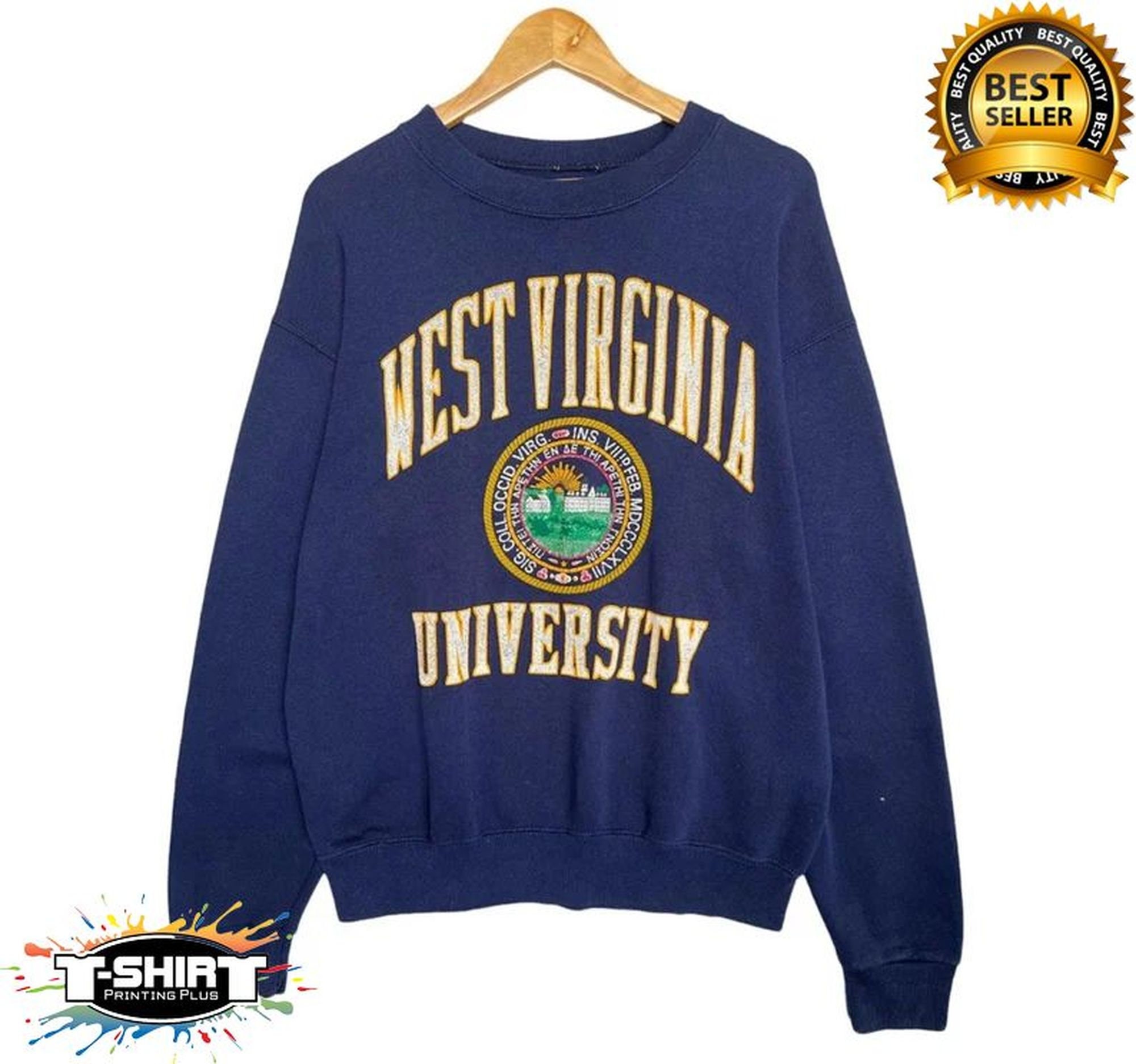Vintage 90's West Virginia University Crewneck Sweatshirt, West ...