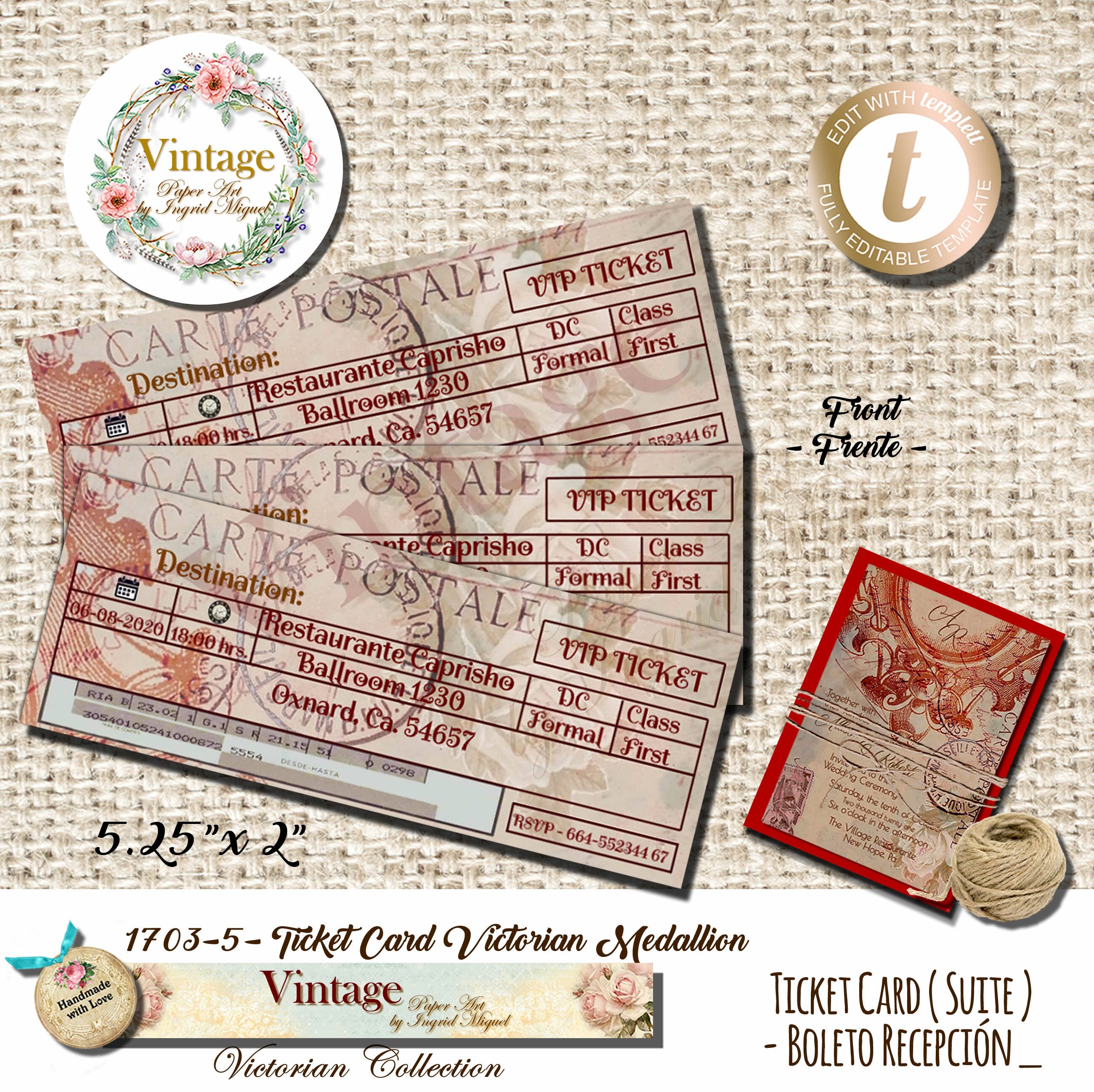 Vintage Ticket Reception