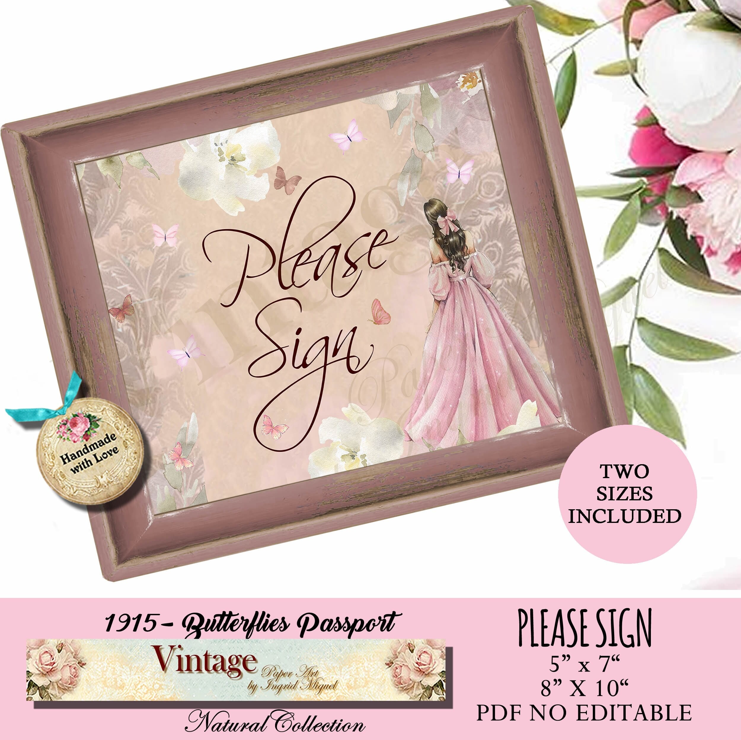 Please Sign, PDF No Editable, JPG Printable Template, Birthday Party/f ...