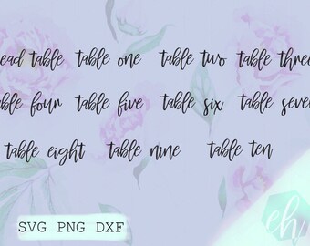 Cricut Svg Seating Chart - Etsy