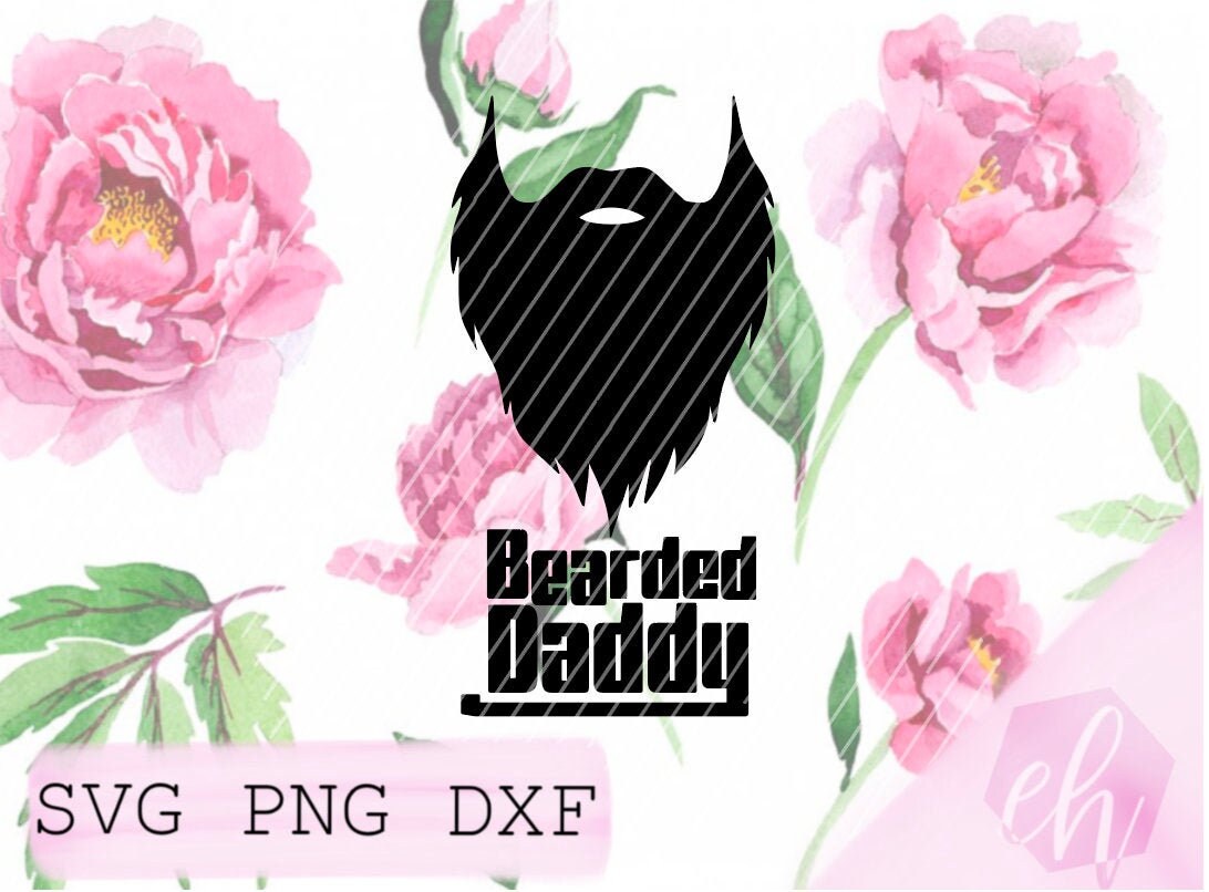 Bearded Daddy SVG PNG Cut File Fathers Day Reveal Idea - Etsy