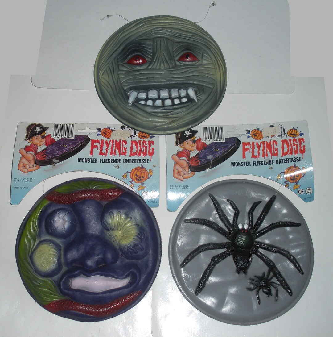 Flying Disc Lot 3 Madballs Bootleg Vintage Bootleg 90s Rare 21.5 Cm 21. ...