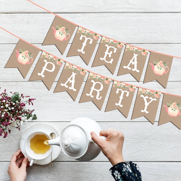 Teacup Bunting - Etsy