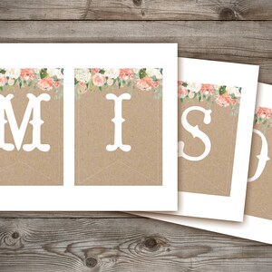 Bridal Shower Banner Miss to Mrs Banner Floral Bridal Shower Bridal ...