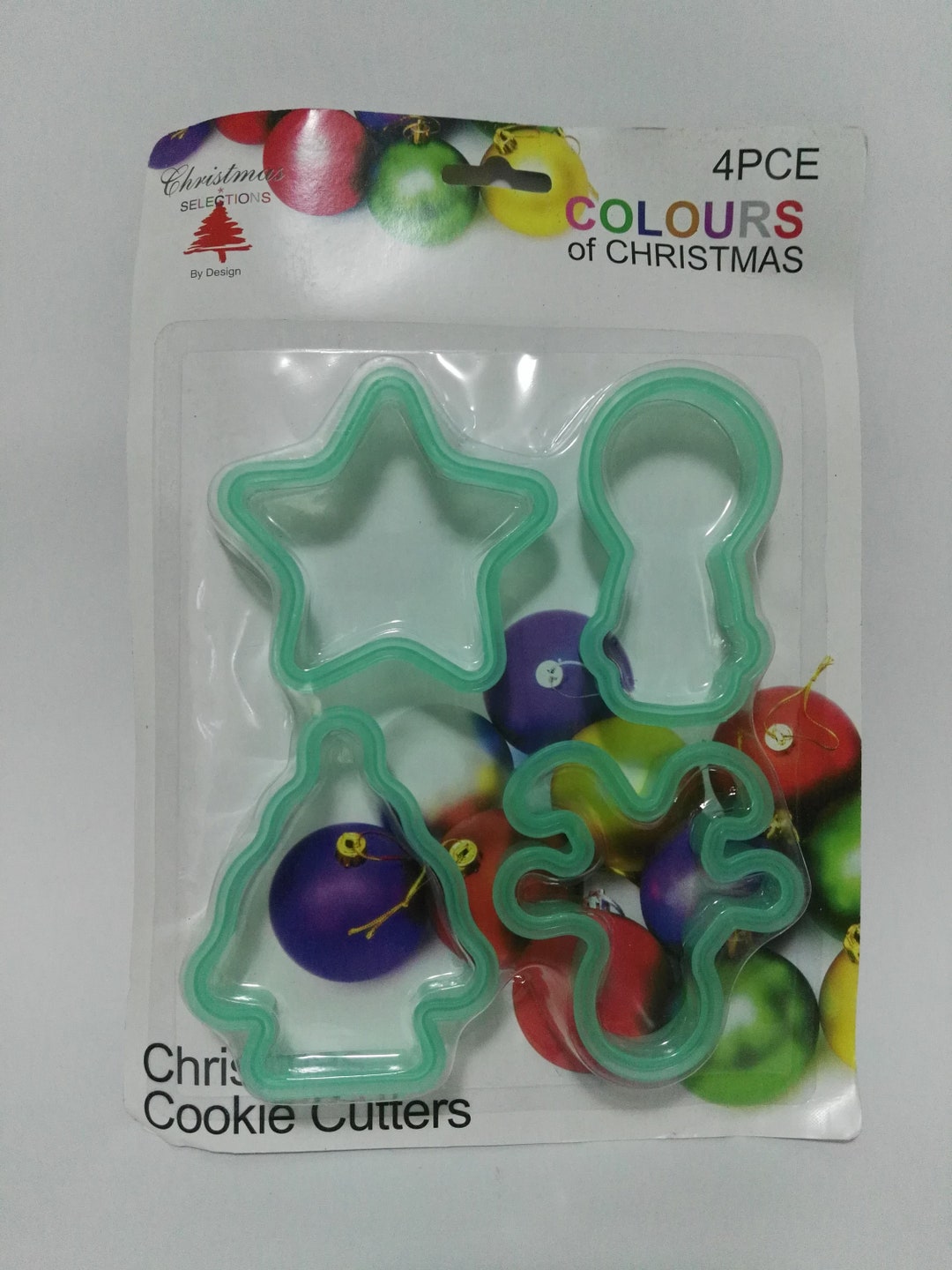 Set of 4 Plastic Christmas Cookie Cutters, Kids Baking, Christmas ...