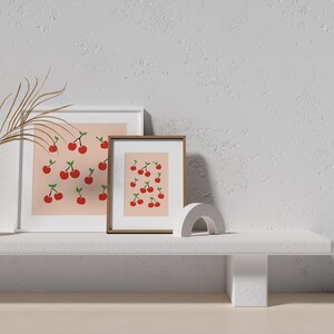 Cherry Print Graphic Art Print Printable Wall Art | Etsy