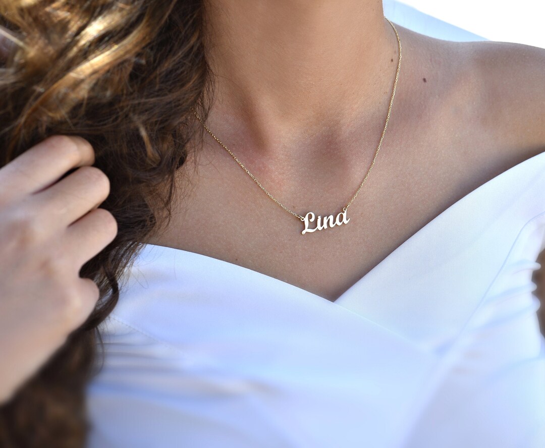 Letter Name Handwriting Jewelry, Personalized Letter Name Necklace ...