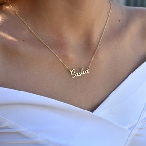 Letter Name Handwriting Jewelry, Personalized Letter Name Necklace ...