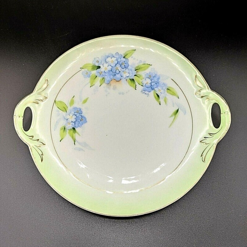 Painted Cake Plate - Etsy