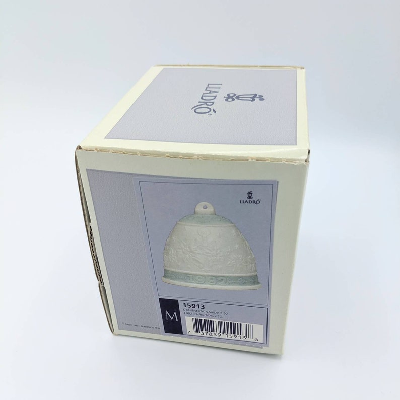 Lladro 1992 Porcelain Christmas Bell Ornament 15913 Campanita Navidad ...