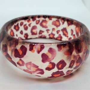Vintage Lucite Leopard Print Bangle Circa 80's Fall in Love With the ...