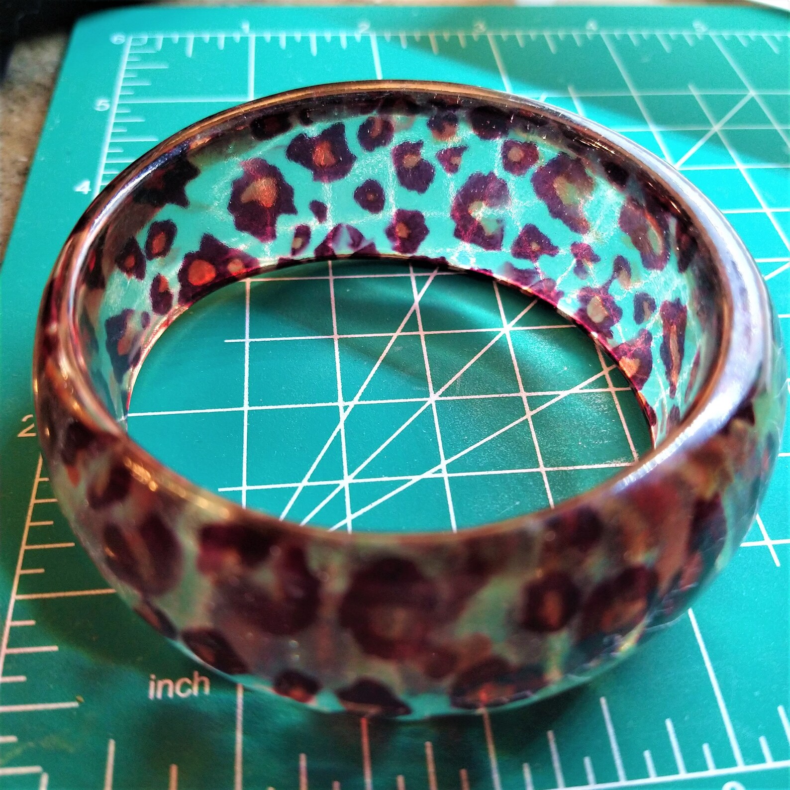 Vintage Lucite Leopard Print Bangle Circa 80's Fall in Love With the ...