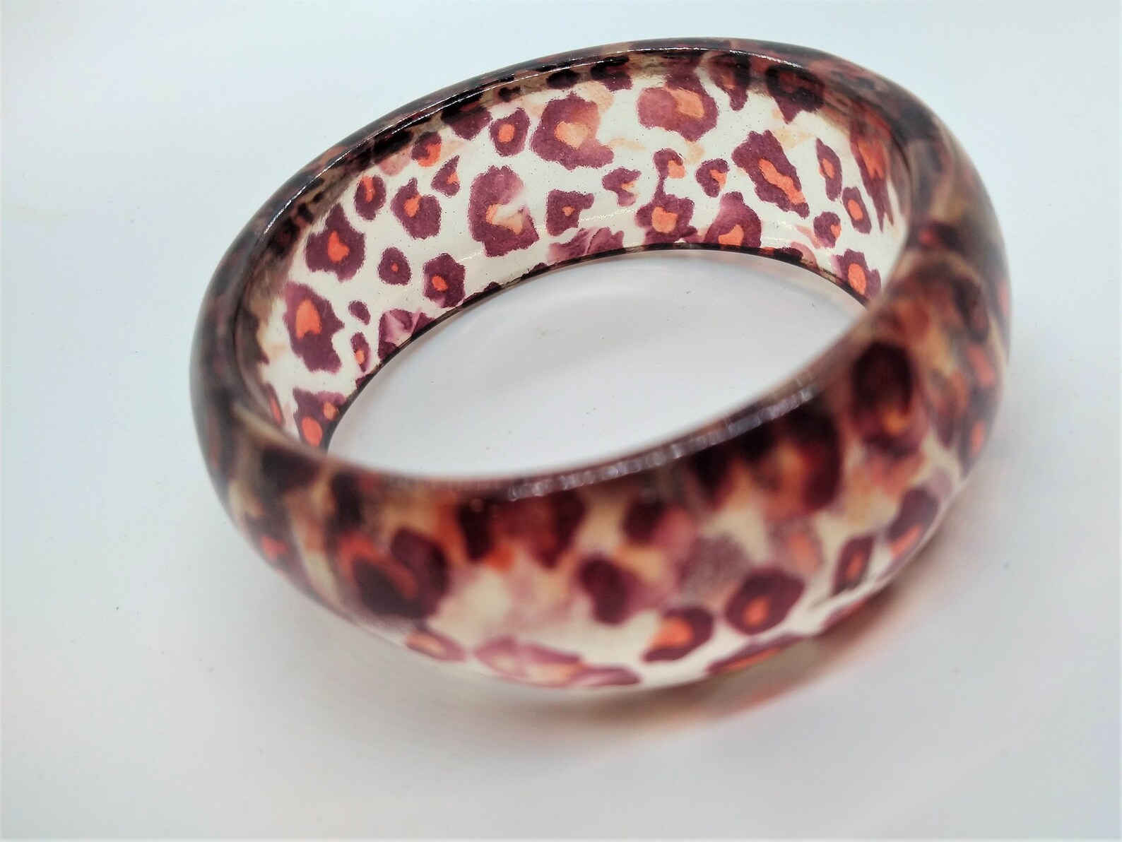 Vintage Lucite Leopard Print Bangle Circa 80's Fall in Love With the ...