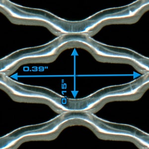 CCG Oval Zigzag Grill Mesh Sheet - Etsy