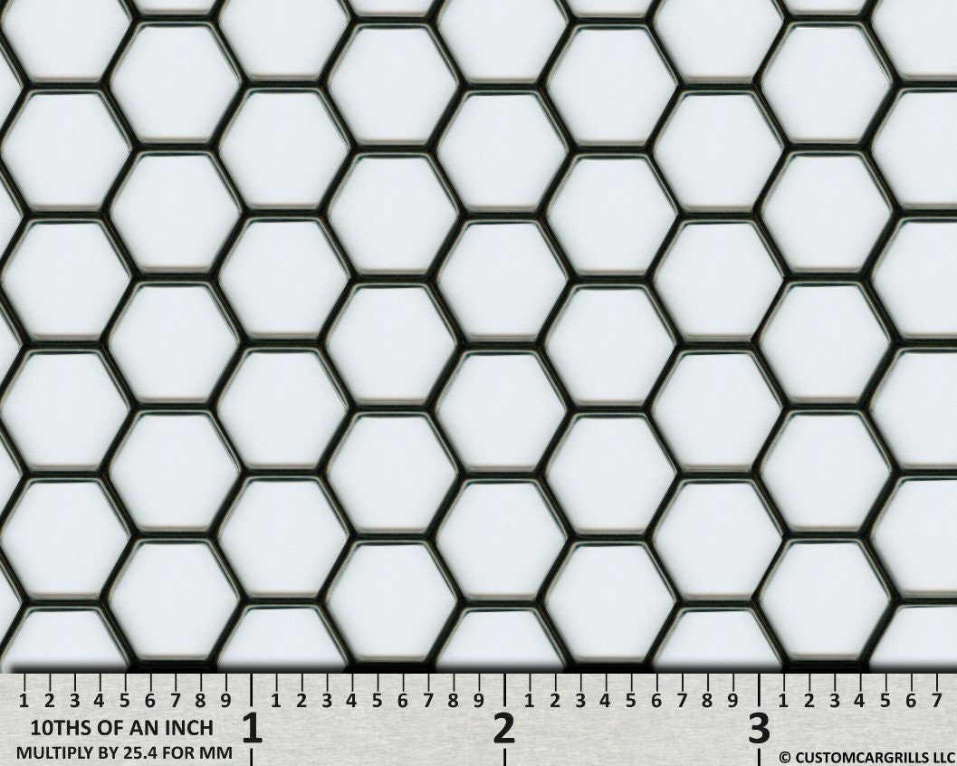 CCG Perforated Hexagon XXL Grill Mesh Sheet - Etsy